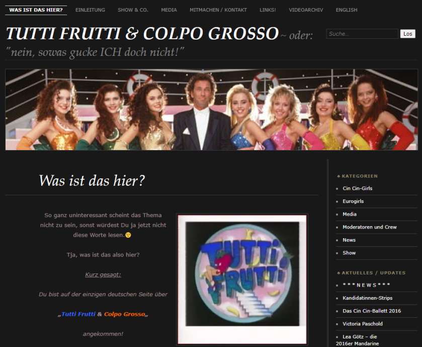 About Colpo Grosso & Tutti Frutti – FOREVER COLPO GROSSO & TUTTI FRUTTI